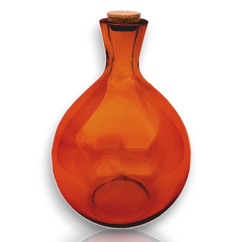 Garrafão de vidro Bojudo de 30 litros na cor Âmbar | Spazio Benedetti